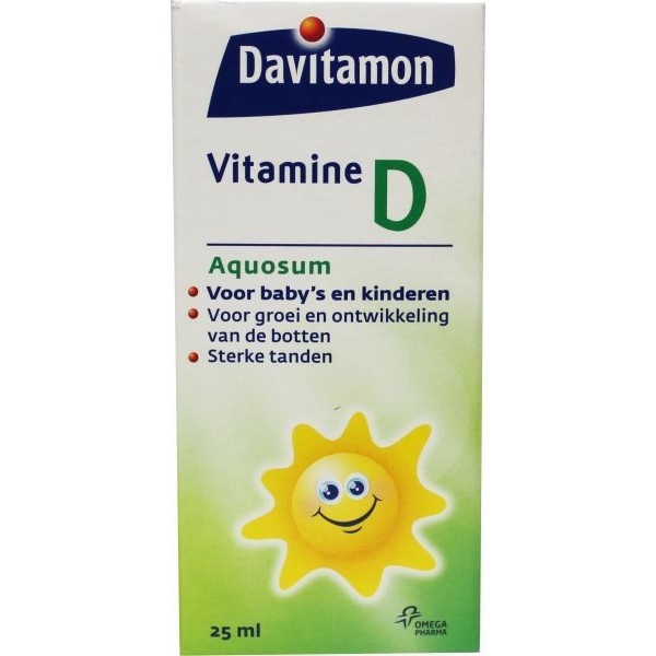 Vitamine D aquosum druppels Davitamon 25ml | De Gezondheidslijn
